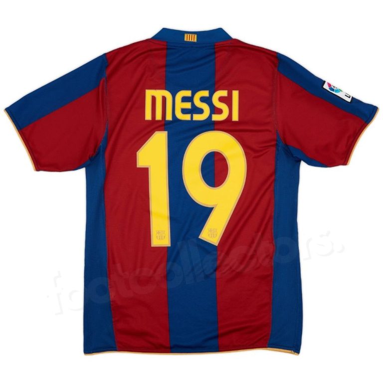 Maillot Barca Domicile 2007 - 2008 Messi